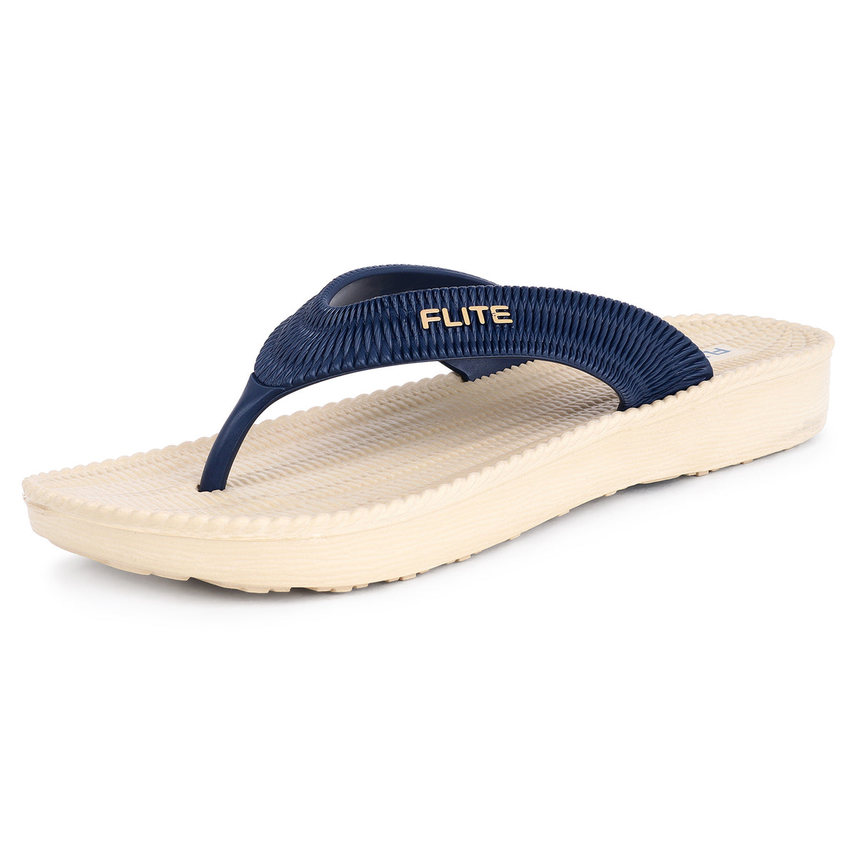 Buy Beige Blue Flip Flops For Women FL 406 Online at best Price ...
