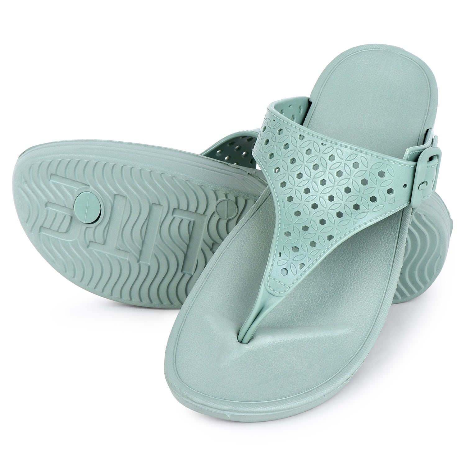 Sparx Pista Green Slippers for Women FL-430 – Relaxo Footwears Limited