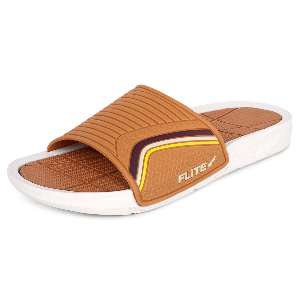 Shop Tan FLITE Slides For Men FL 459 Online at Best Price