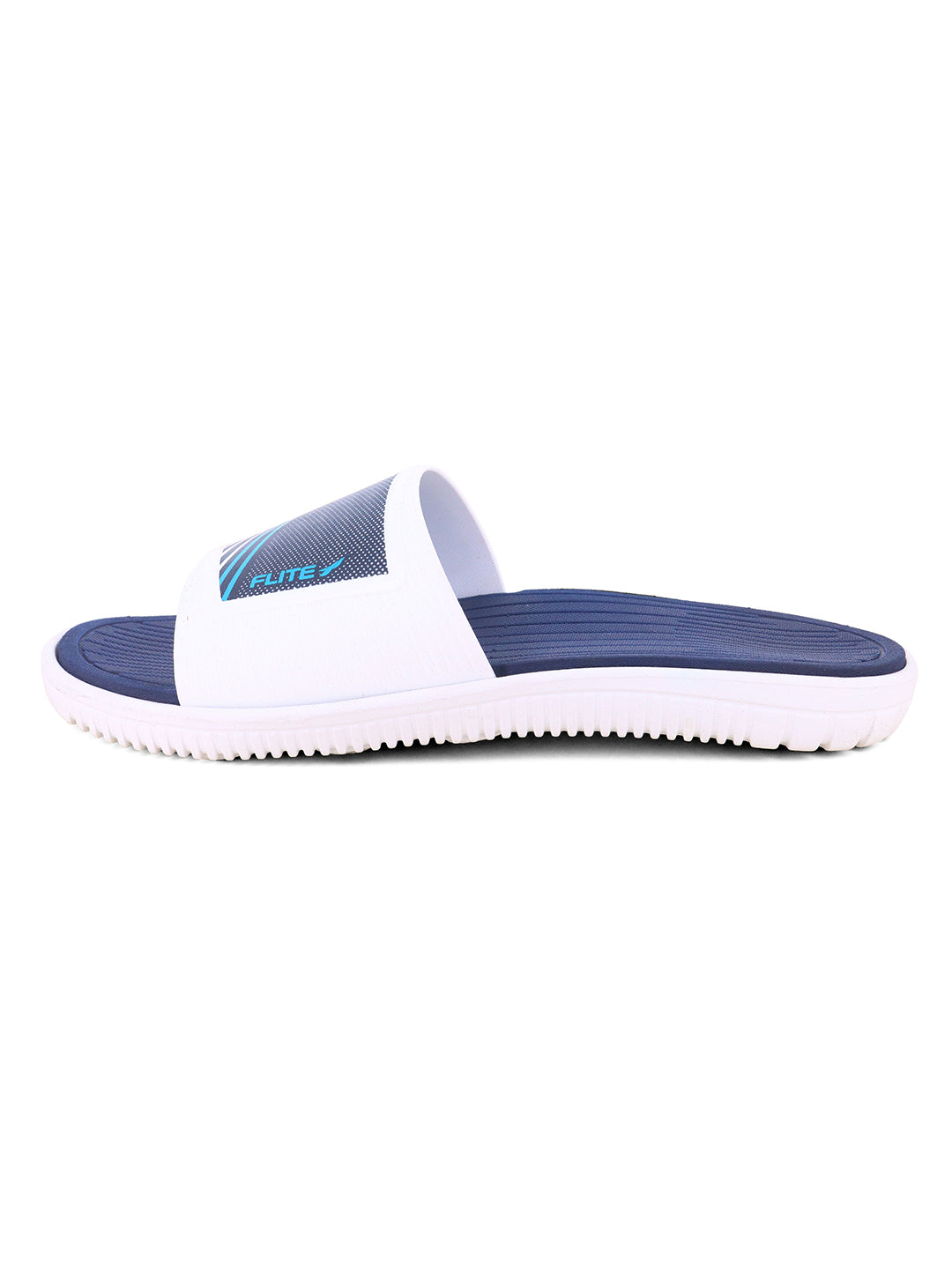 Buy White Navy Slides For Men FL-505 Online at best Price – Relaxo ...